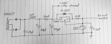 Super-simplified 'Statistical Regulator' with TL783 as CCS | diyAudio